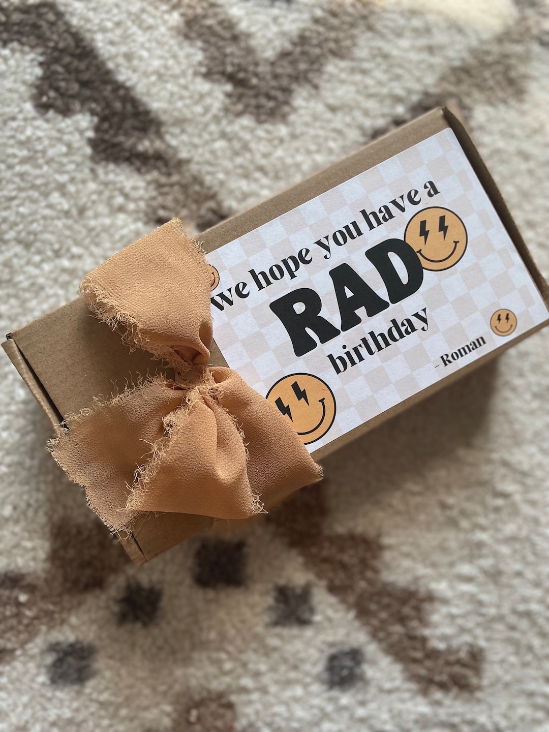 Trendy Birthday Card Stickers 4 Stickers per Sheet - Etsy