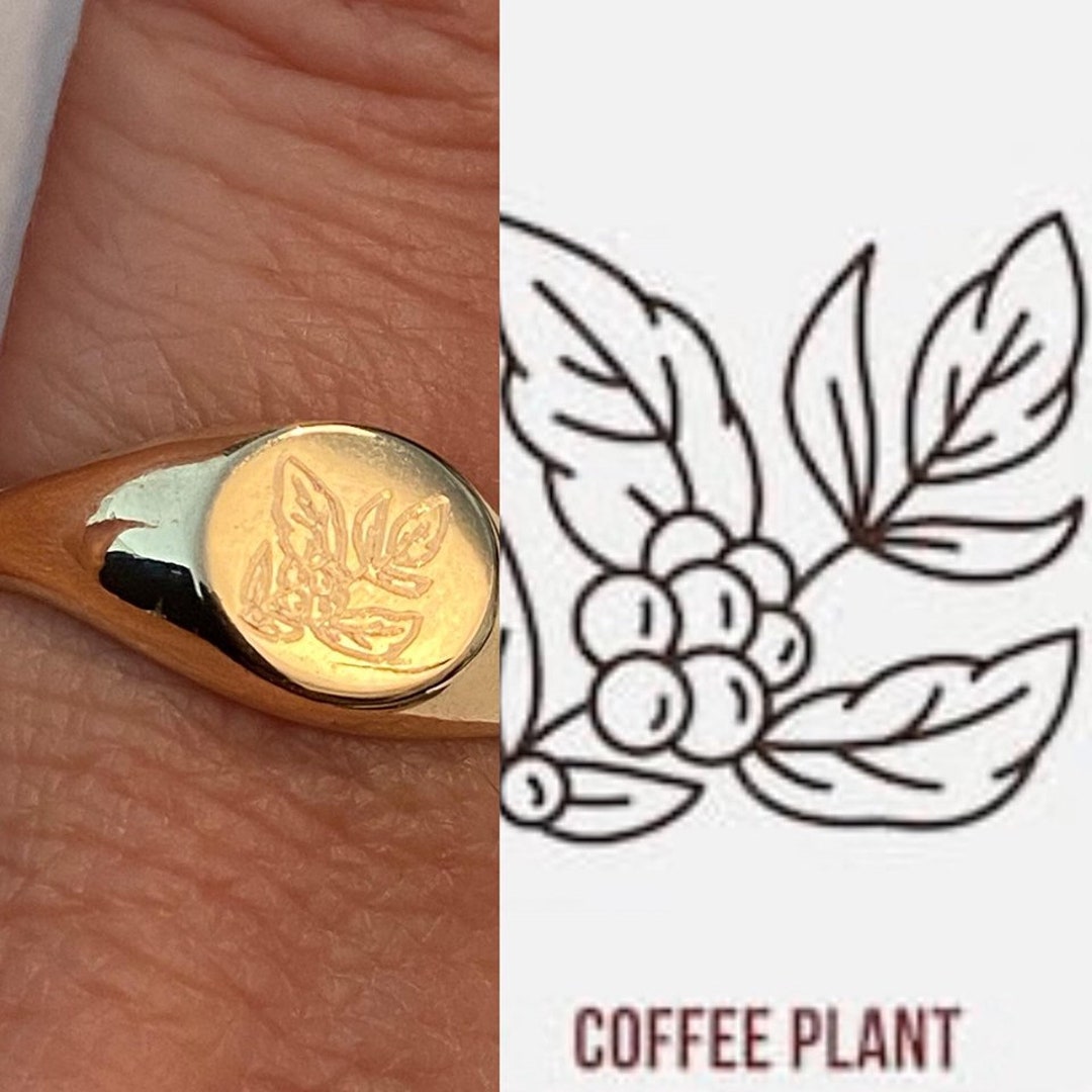 Image Signet Ring, Pinky Ring, Personalized Customized Ring, Family ...