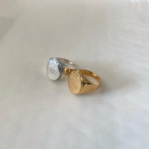 Family Crest Signet Ring, Pinky Ring, Image Engraved, Personalized Ring ...