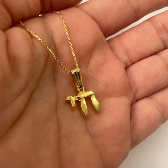 Gold Chai Necklace For Men