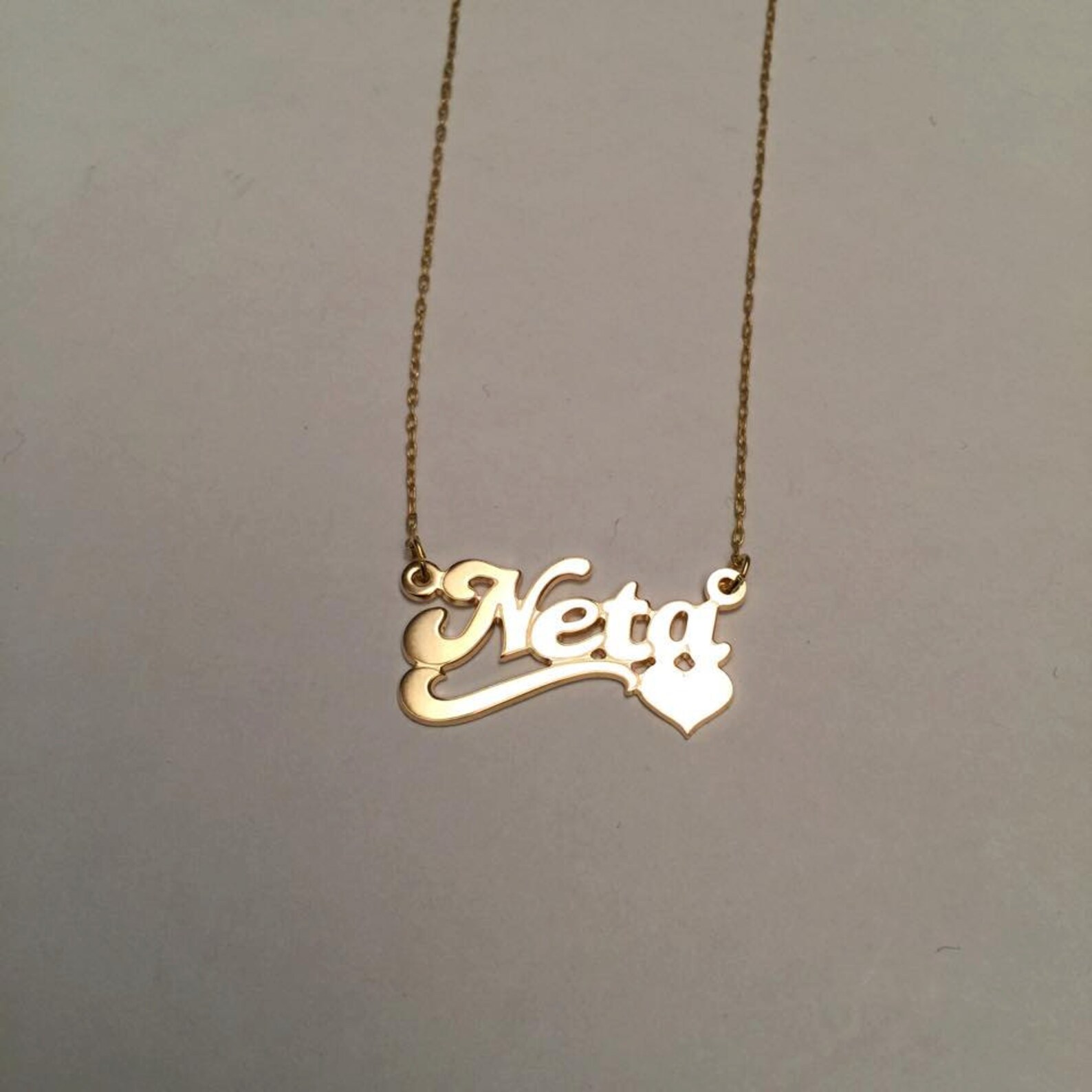 Name Necklace Script Name Necklace Gold Necklace With Name - Etsy