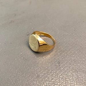 Family Crest Signet Ring, Pinky Ring, Image Engraved, College ...