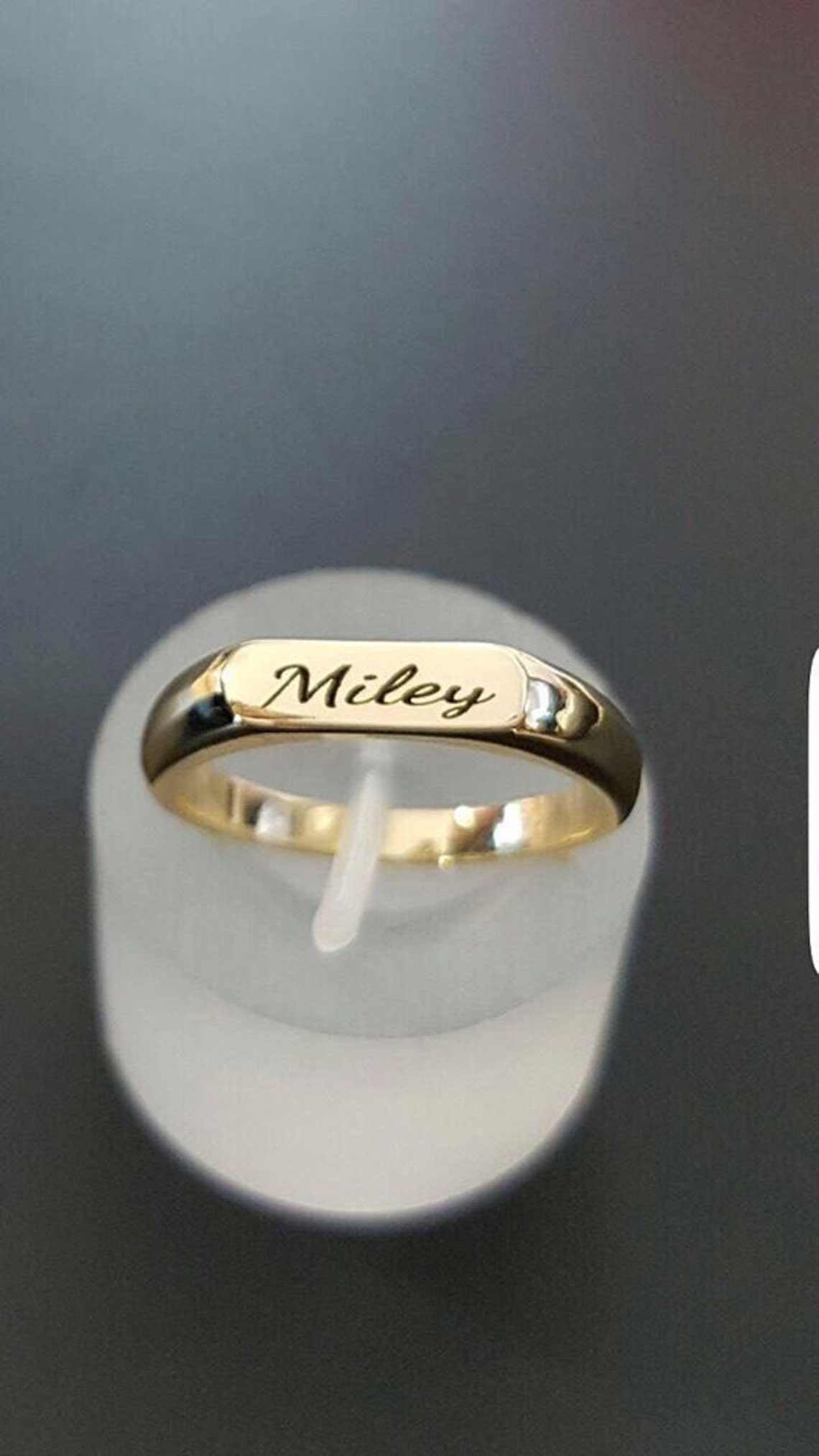 Engraved Ring Personalized Ring Women Ring Initial Ring - Etsy