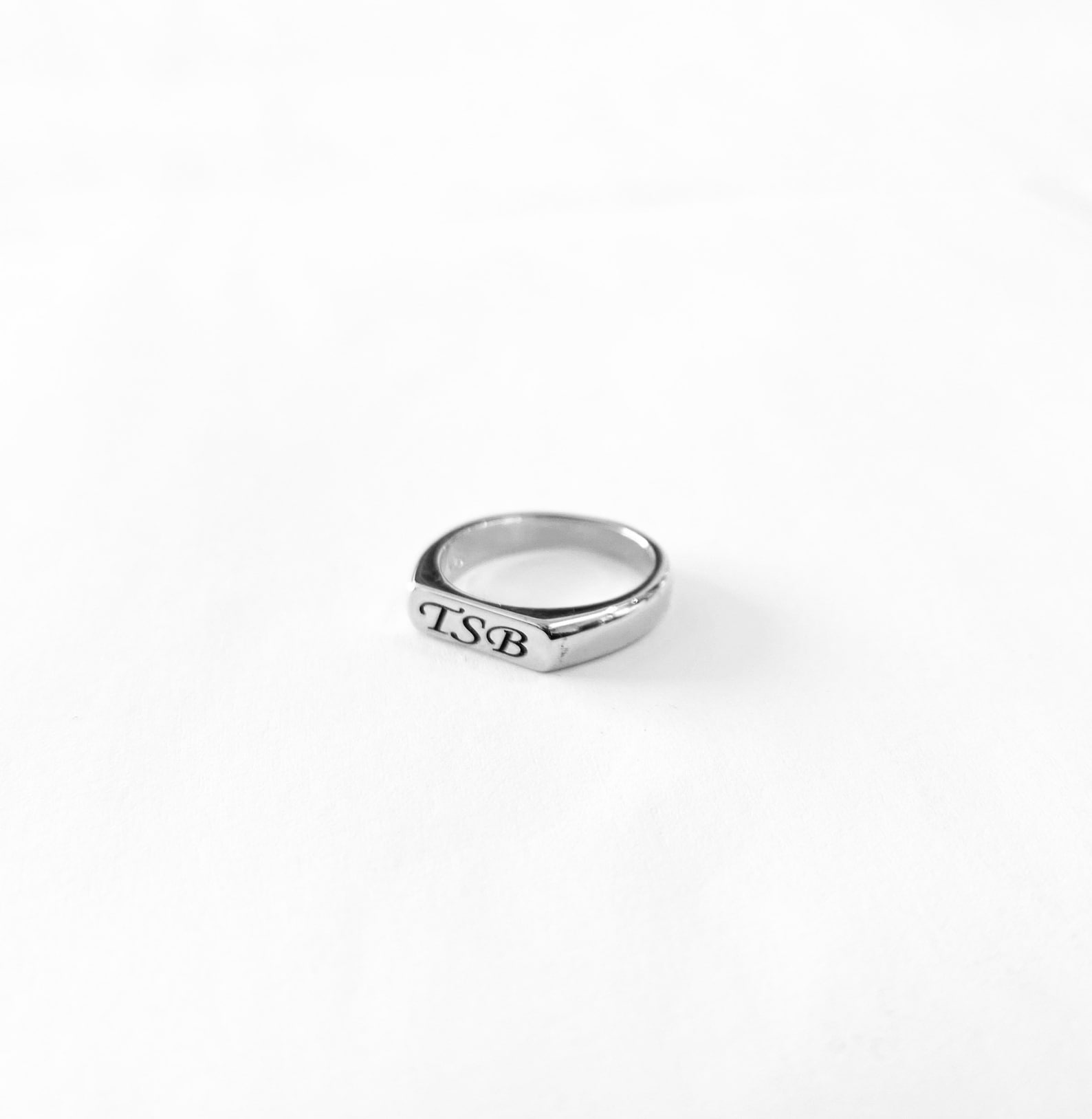 Gold Signet Ring Pinky Ring Initial Signet Ring Statement - Etsy