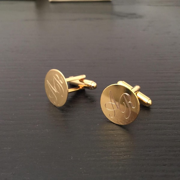 Engraved Cufflinks - Etsy