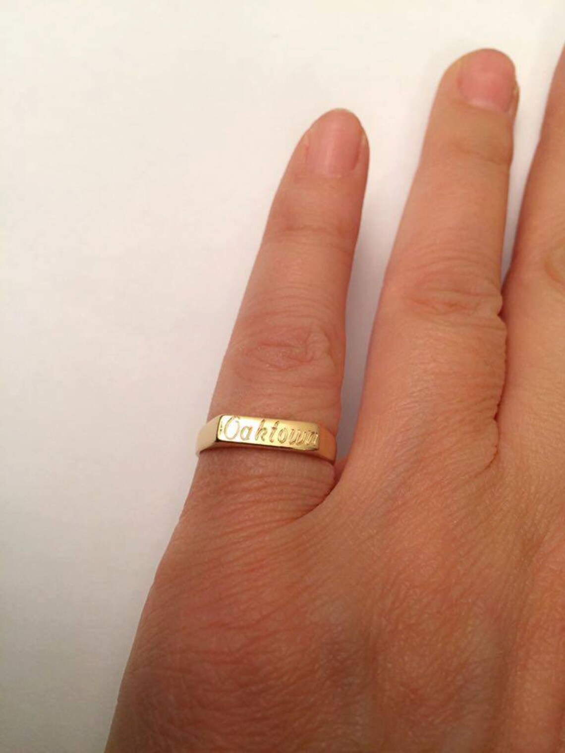 Engraved ring Personalized Ring men / women ring Initial | Etsy