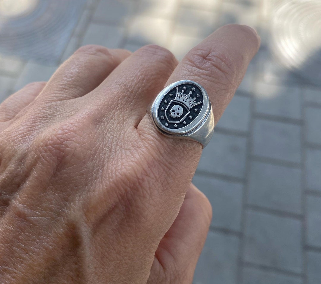 Silber Wappen Ring, Wappen Siegelring, Familien wappen Ringe ...