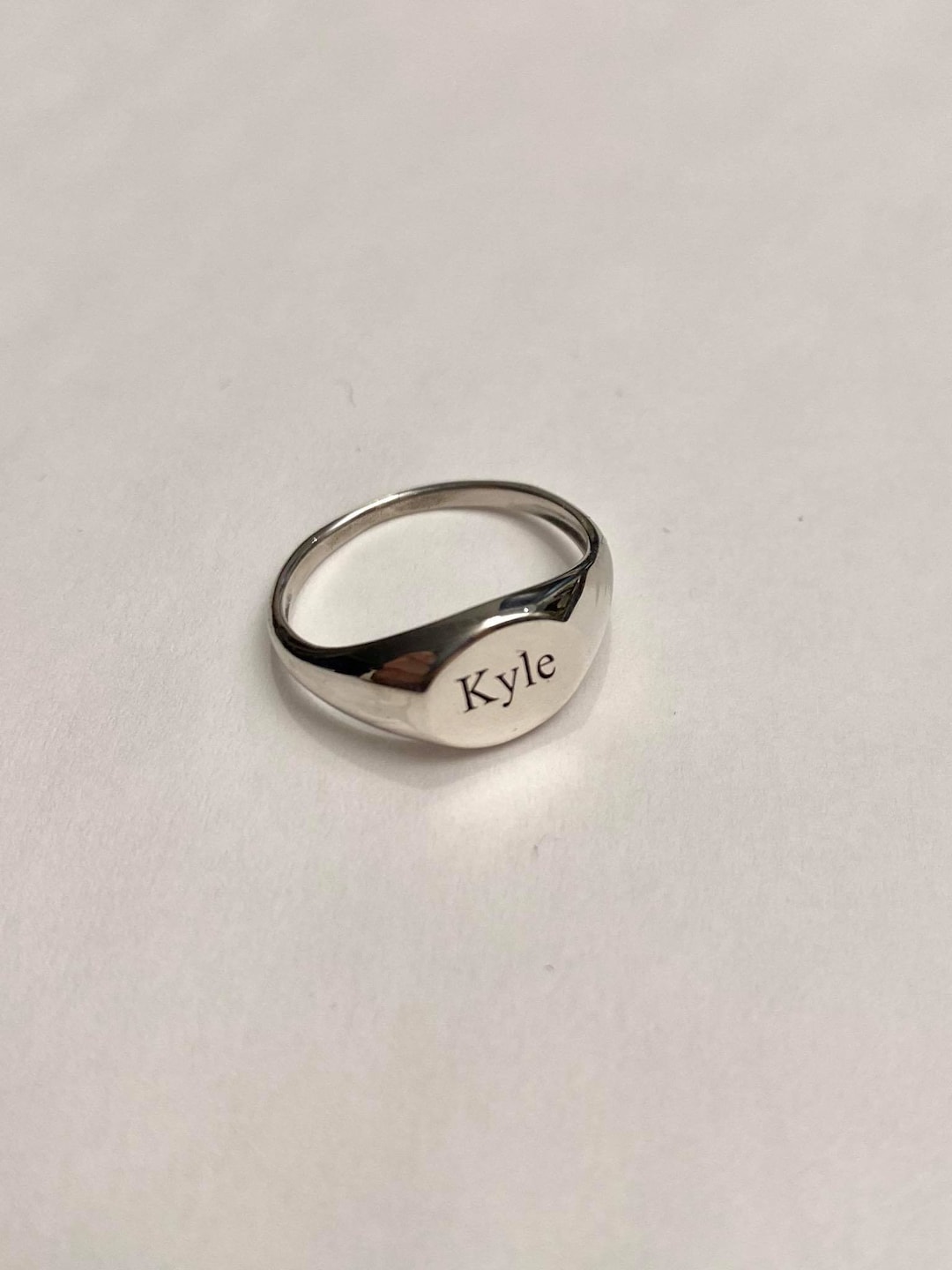 Engraved Ring, Personalized Ring, Signet Ring, Initial Ring, Monogram ...