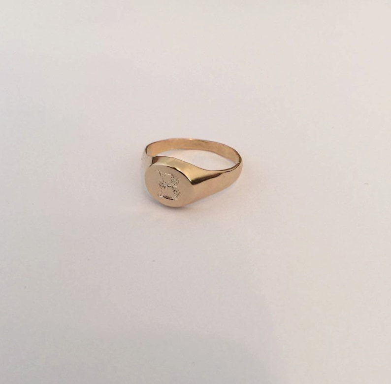 Engraved Ring, Personalized Ring, Signet Ring, Women Ring, Initial Ring ...