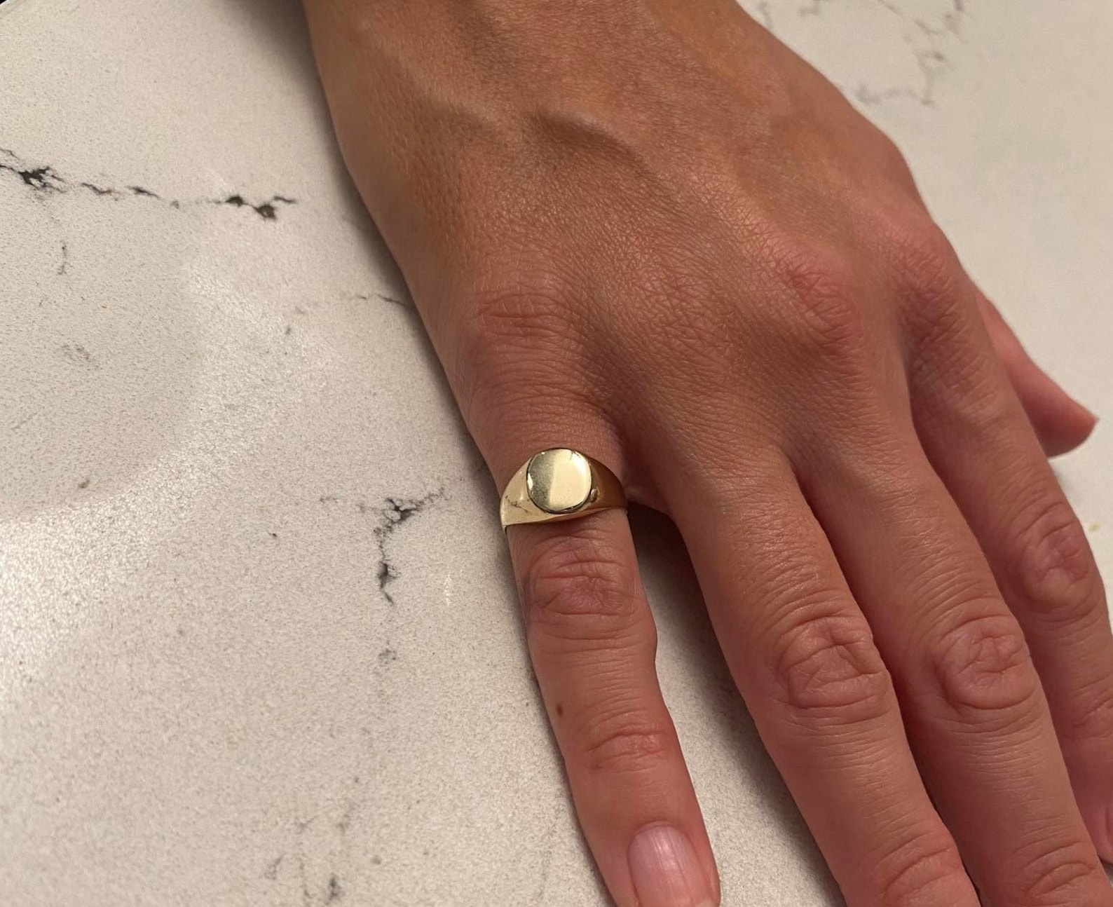 Pinky Ring 14K Gold Rings Signet Ring Personalized Ring | Etsy