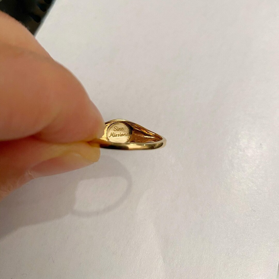 Pinky Signet Ring, Women Ring, Men Ring, Initial Ring, Gift for Her/him ...