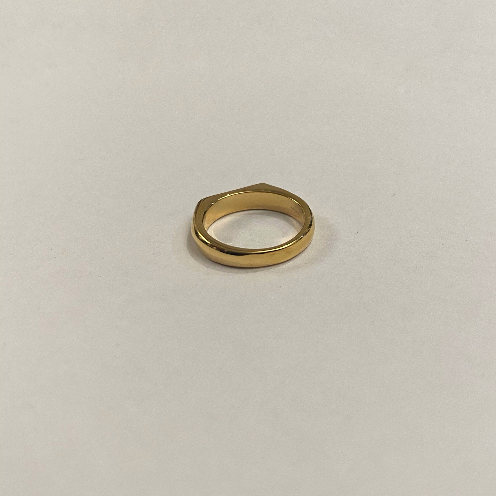 Gold Signet Ring Pinky Ring Initial Signet Ring Statement - Etsy