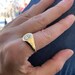 Crest Signet Ring, Pinky Ring, Image Engraved Personalized Ring, Family ...