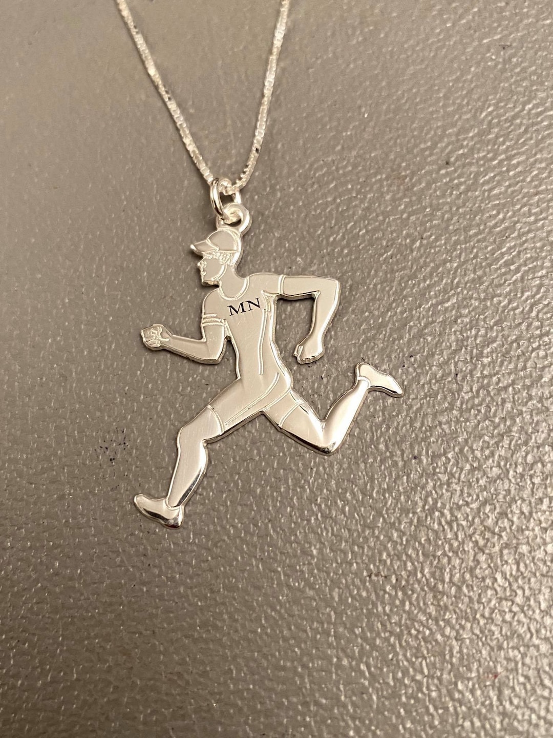 Runner Pendant Necklace – Sterling Silver or 18k Gold Plated ...