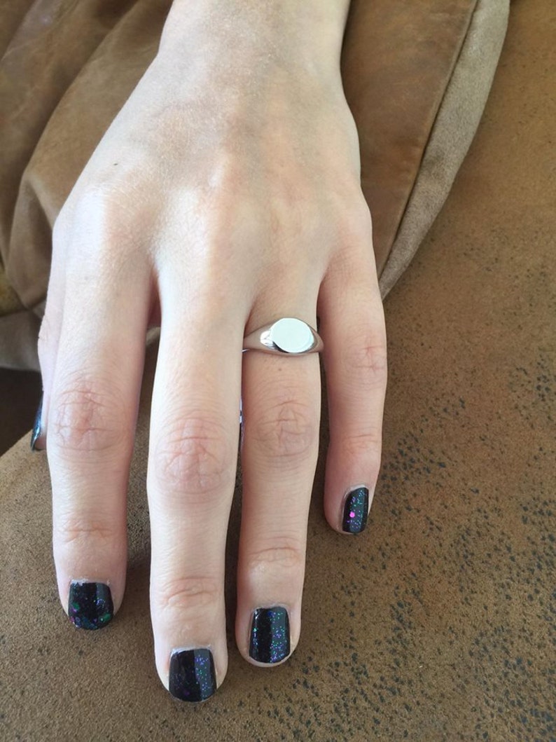 Pinky Signet Ring Women Ring Men Ring Initial Ring Gift - Etsy
