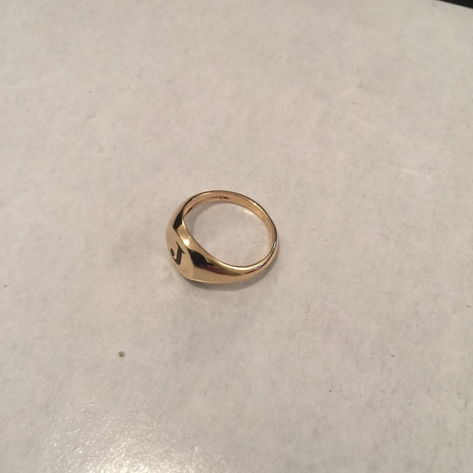 Pinky Ring, Personalized Ring, Gold Engraved Signet Ring, Initial Ring ...