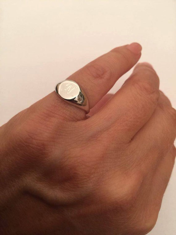 Etsy signet ring silver store