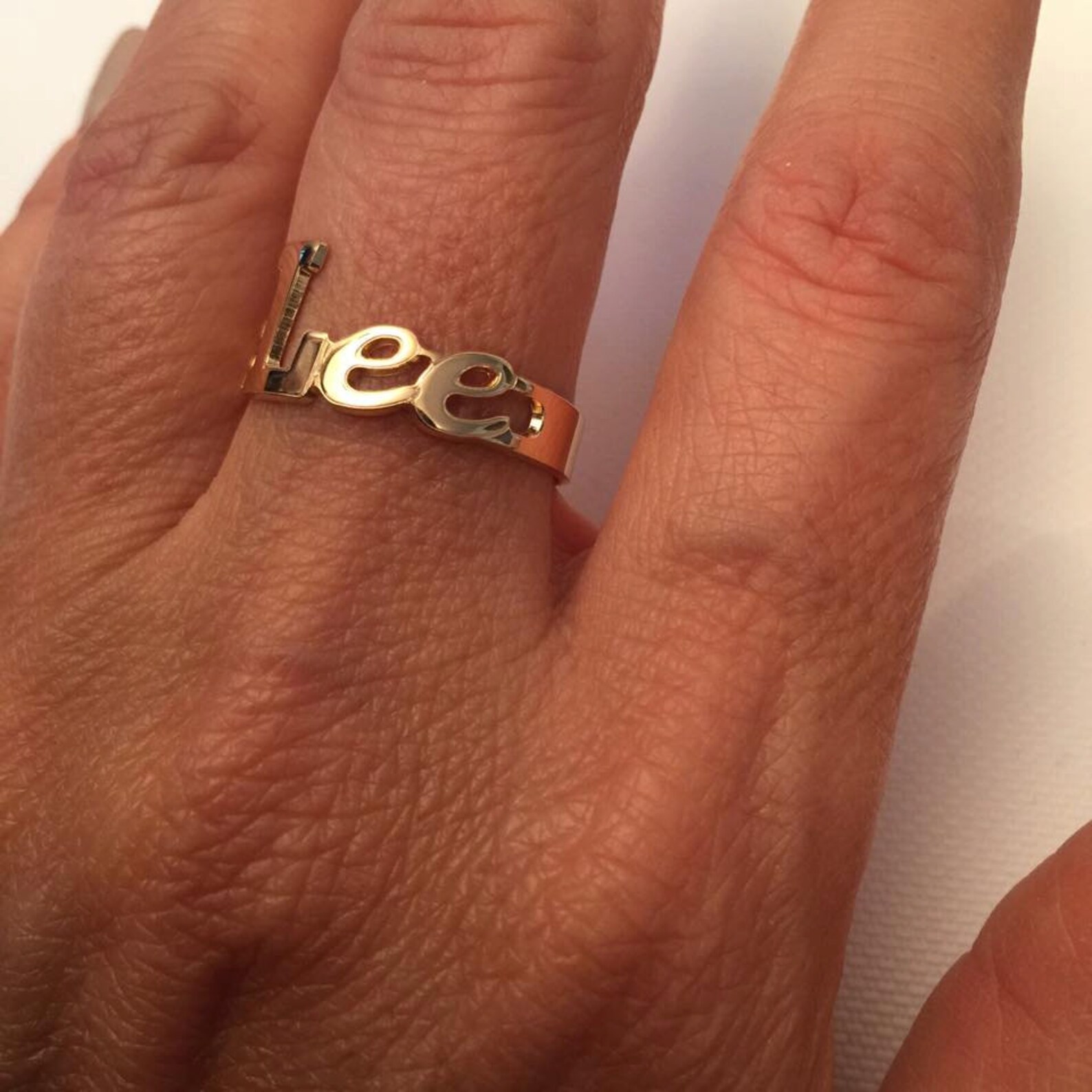 Name Ring Personalized Name Ring Gold Ring Name Initial - Etsy