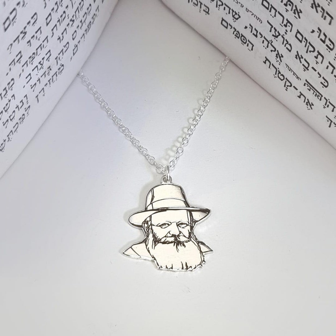 The Lubavitcher Rebbe Necklace, Chabad Rabbi Menachem Mendel Schneerson, Lubavitcher Rebbe ...