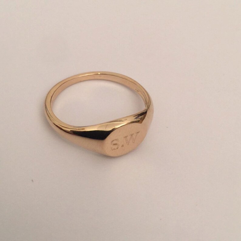 Engraved Ring Personalized Ring Signet Ring Women Ring - Etsy