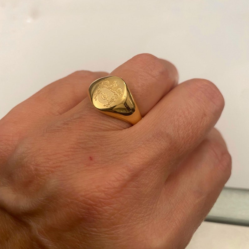 Family Crest Signet Ring Family Rings Sterling Silver Signet - Etsy