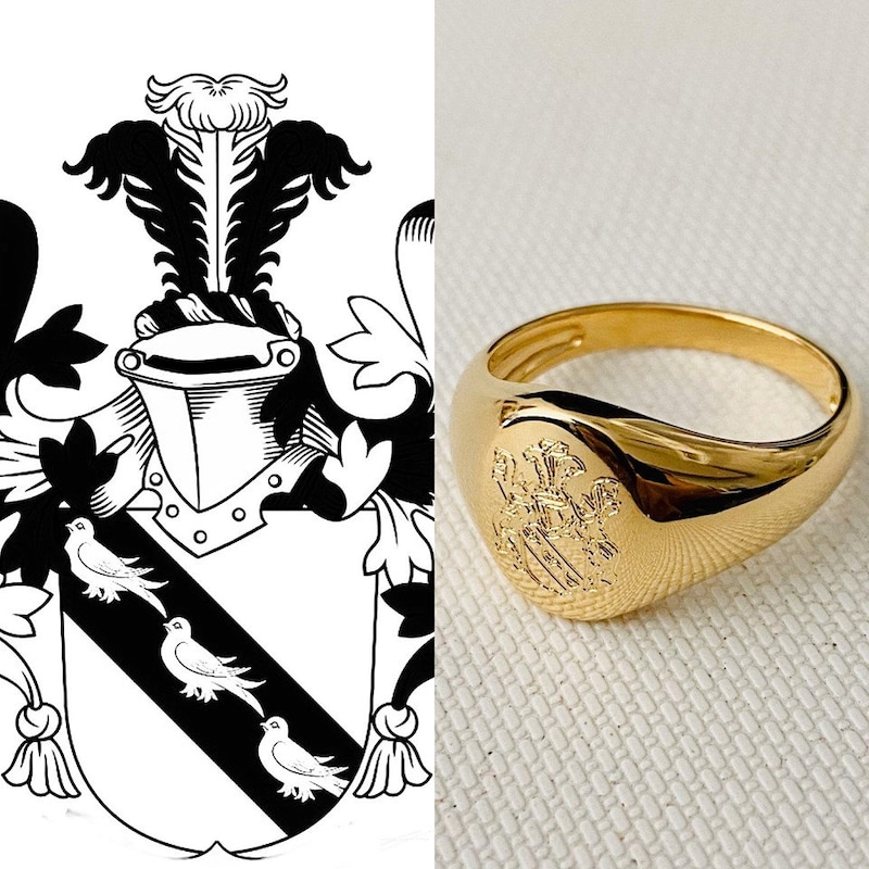 Family Crest Ring - Etsy