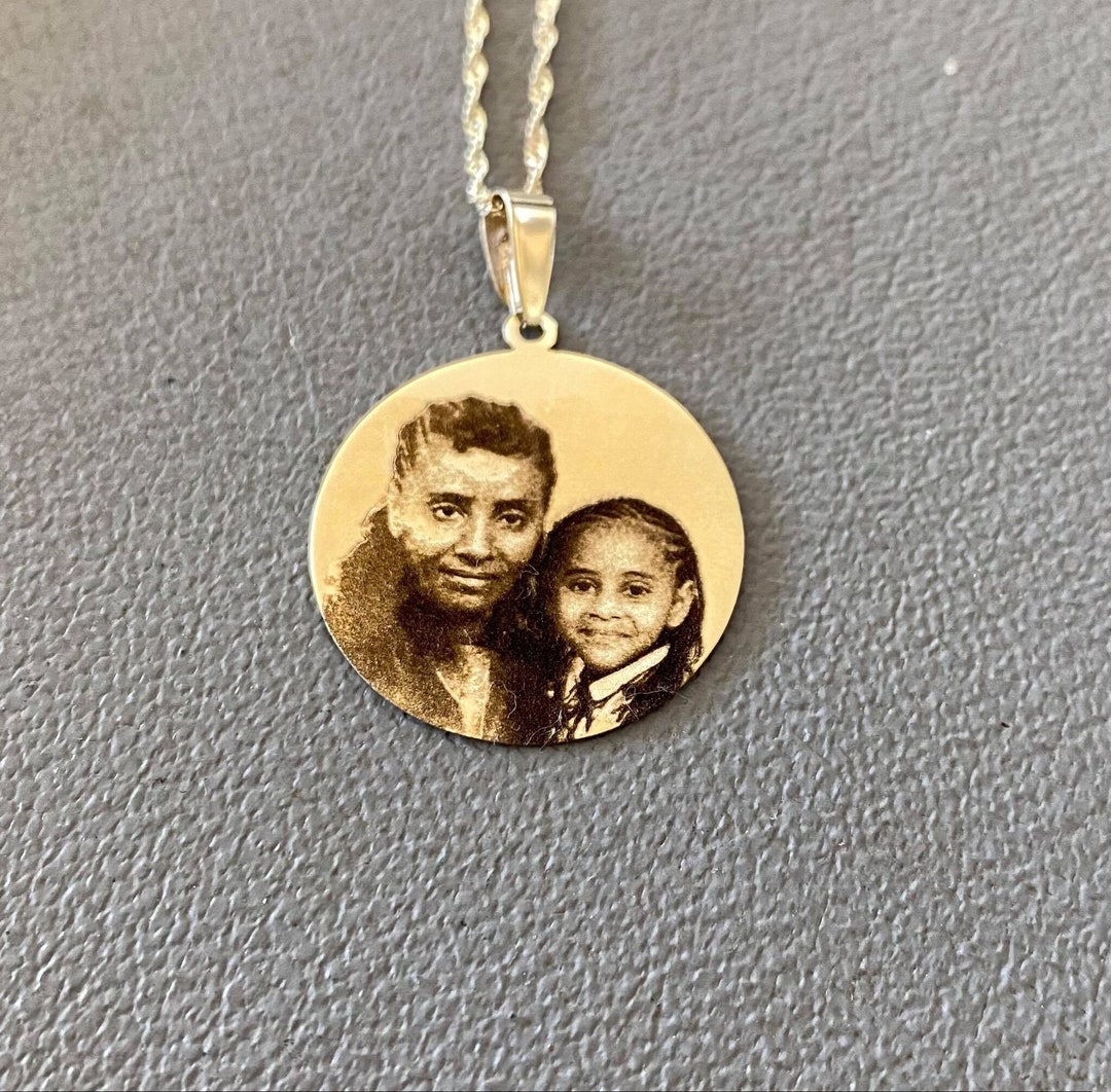 Photo Necklace, Custom Picture Necklace, Personalized Photo Necklace ...