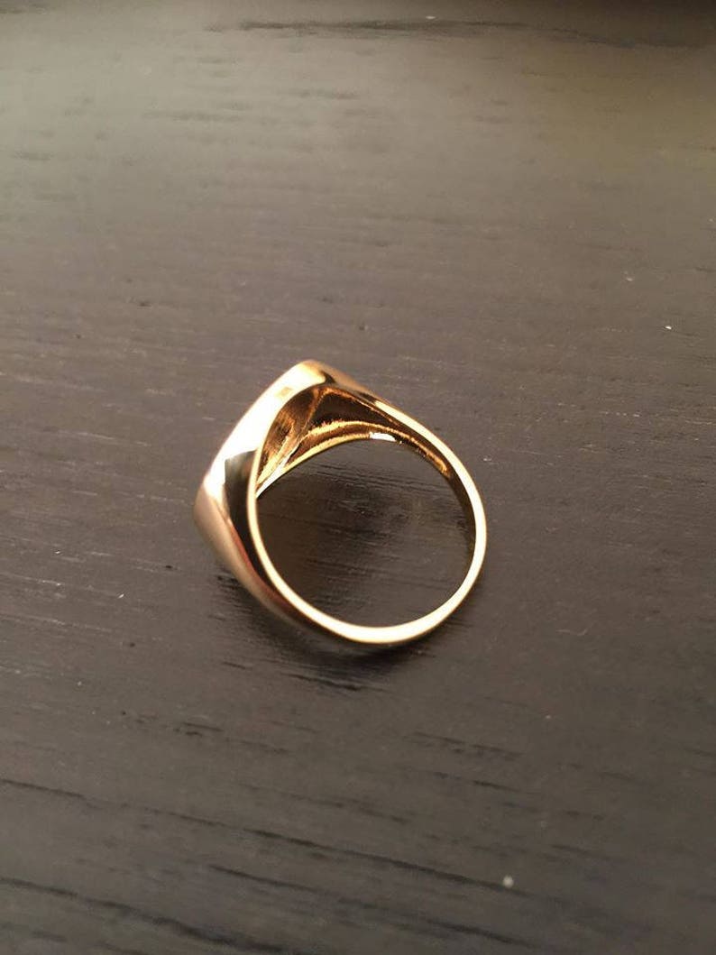 Family Crest Signet Ring Pinky Ring Image Engraved - Etsy