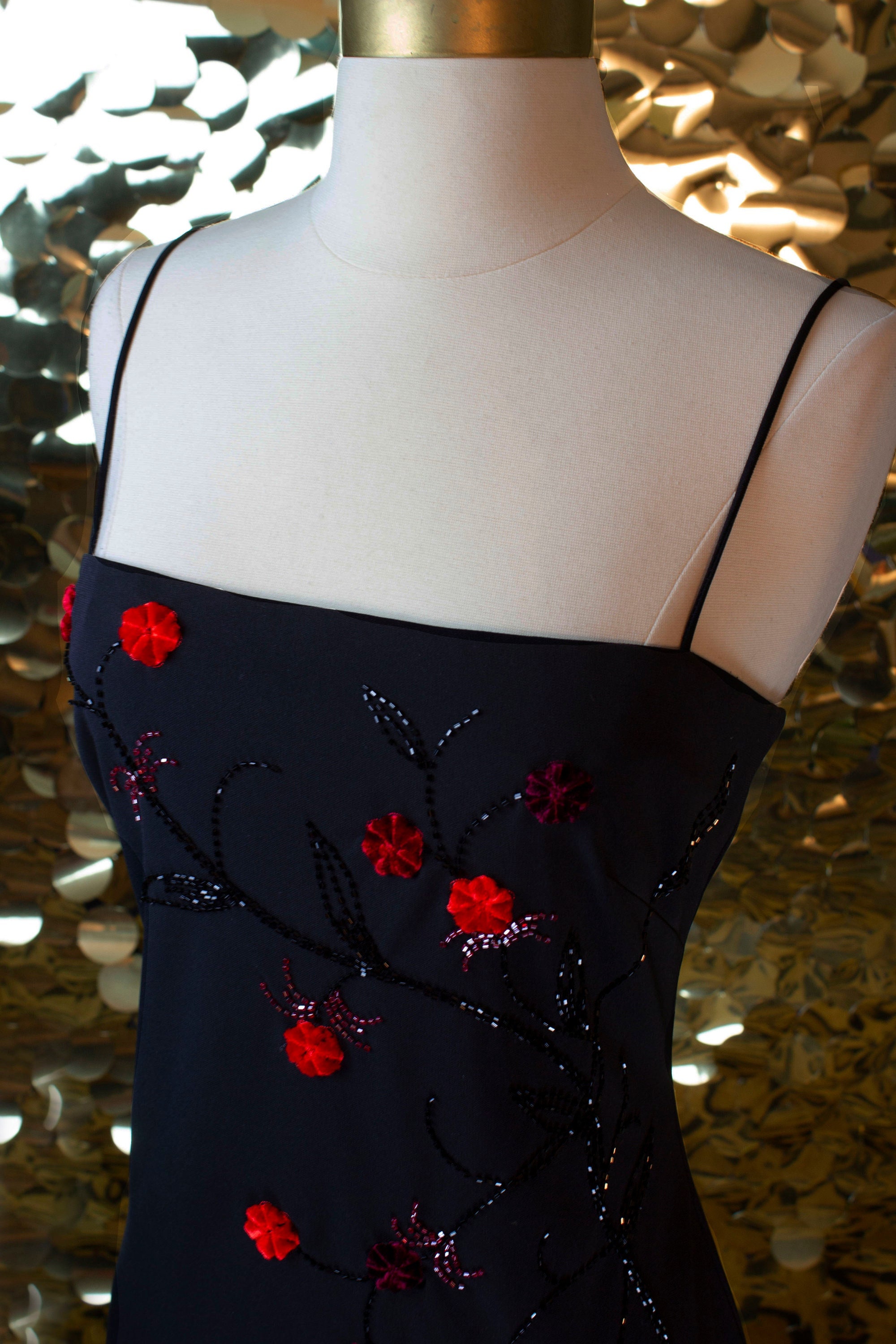 NEW JS Boutique Embellished Column Gown