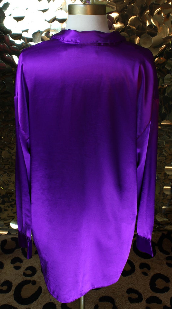 SLINKY 90s Vintage Victoria's Secret Purple Satin Lon… - Gem