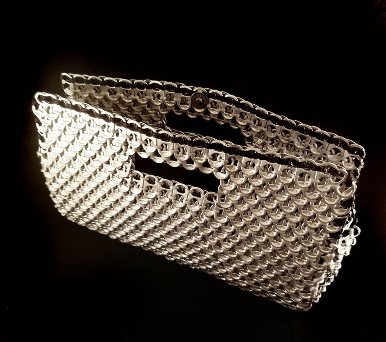 Rectangle Clutch With Cut Out Handle | Soda Tabs | Ready to Ship ...