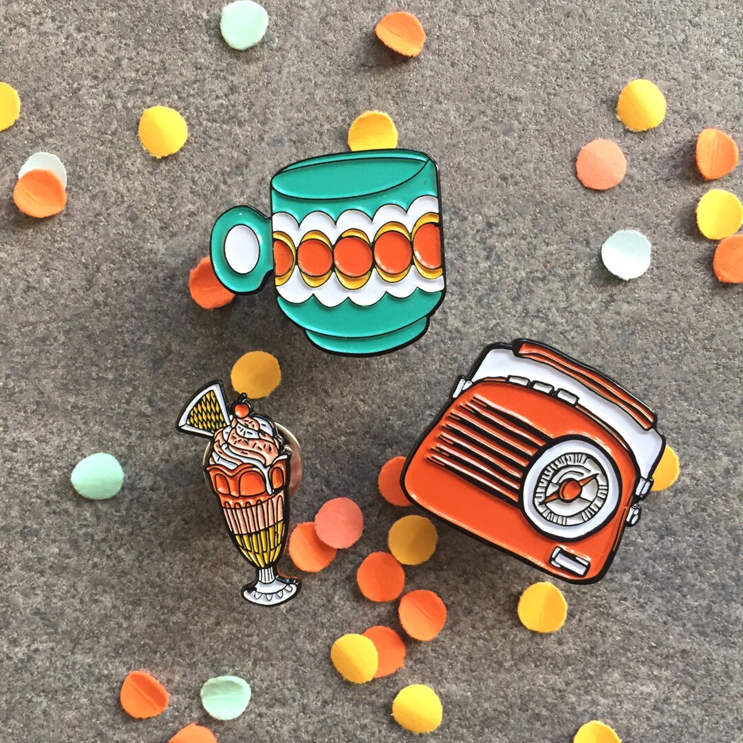Three Enamel Pin Badges/ Pin Set / Pin Collection/ Pin Game - Etsy