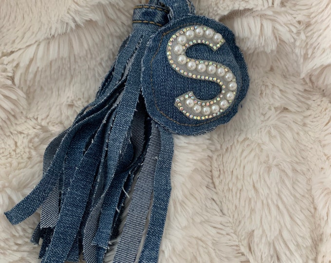 Upcycled Denim Keychain - Etsy