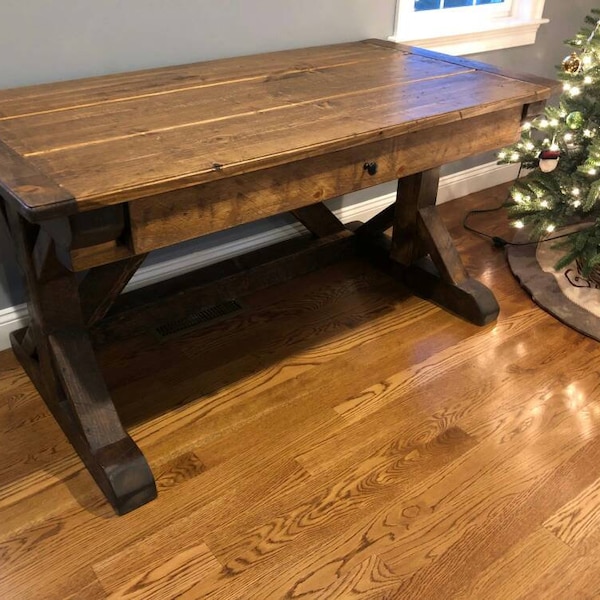 Rustic Desk - Etsy