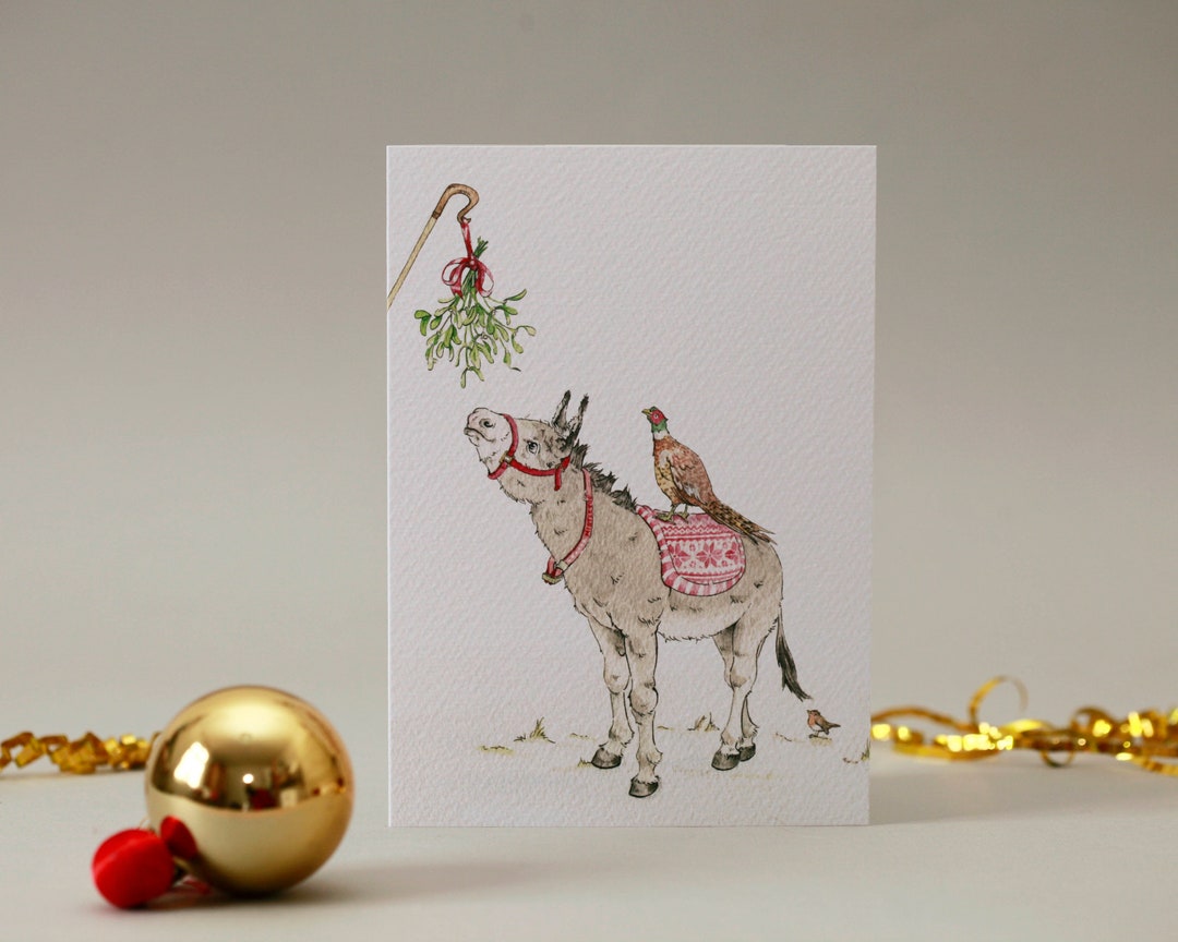 Mistletoe Donkey / Christmas Card / Who is at the Other End of the ...