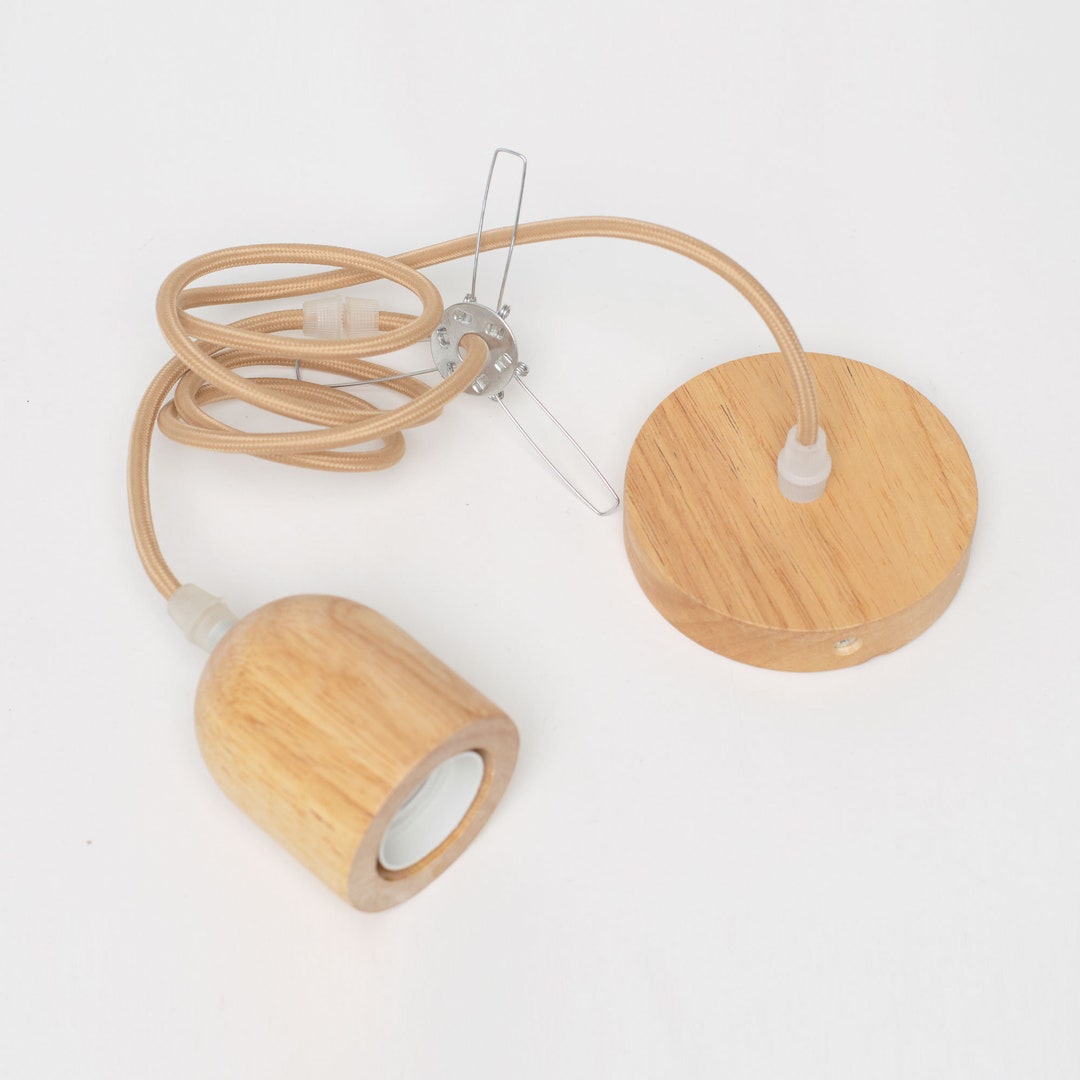 SALE - Cable Set for Pendant Light Natural Wood Hardwired Fixtures for ...