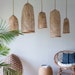 Tall Woven Repurposed Fish Trap Pendant Light Shade, Artisan Light ...