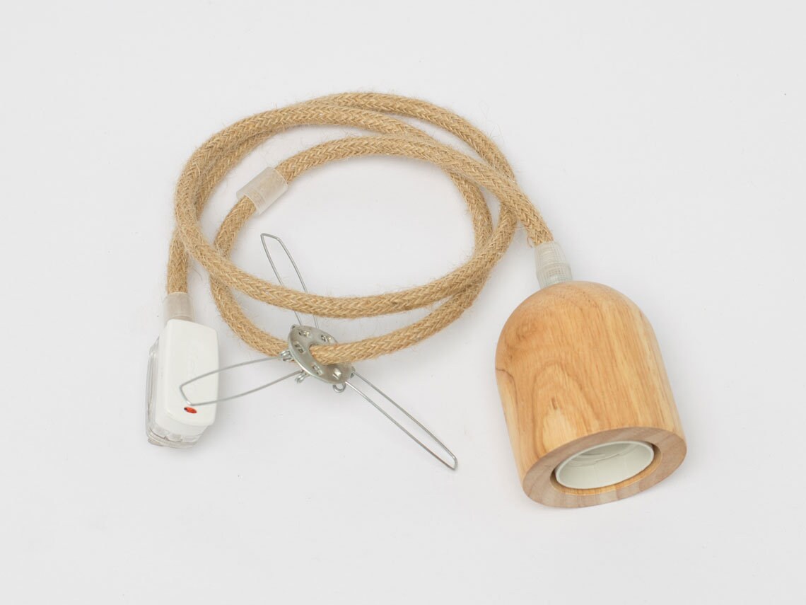 Cable Set for Pendant Light Natural Wood & Rope Metal - Etsy