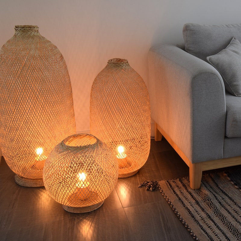 Rustic Tall Standing Lamp - Etsy