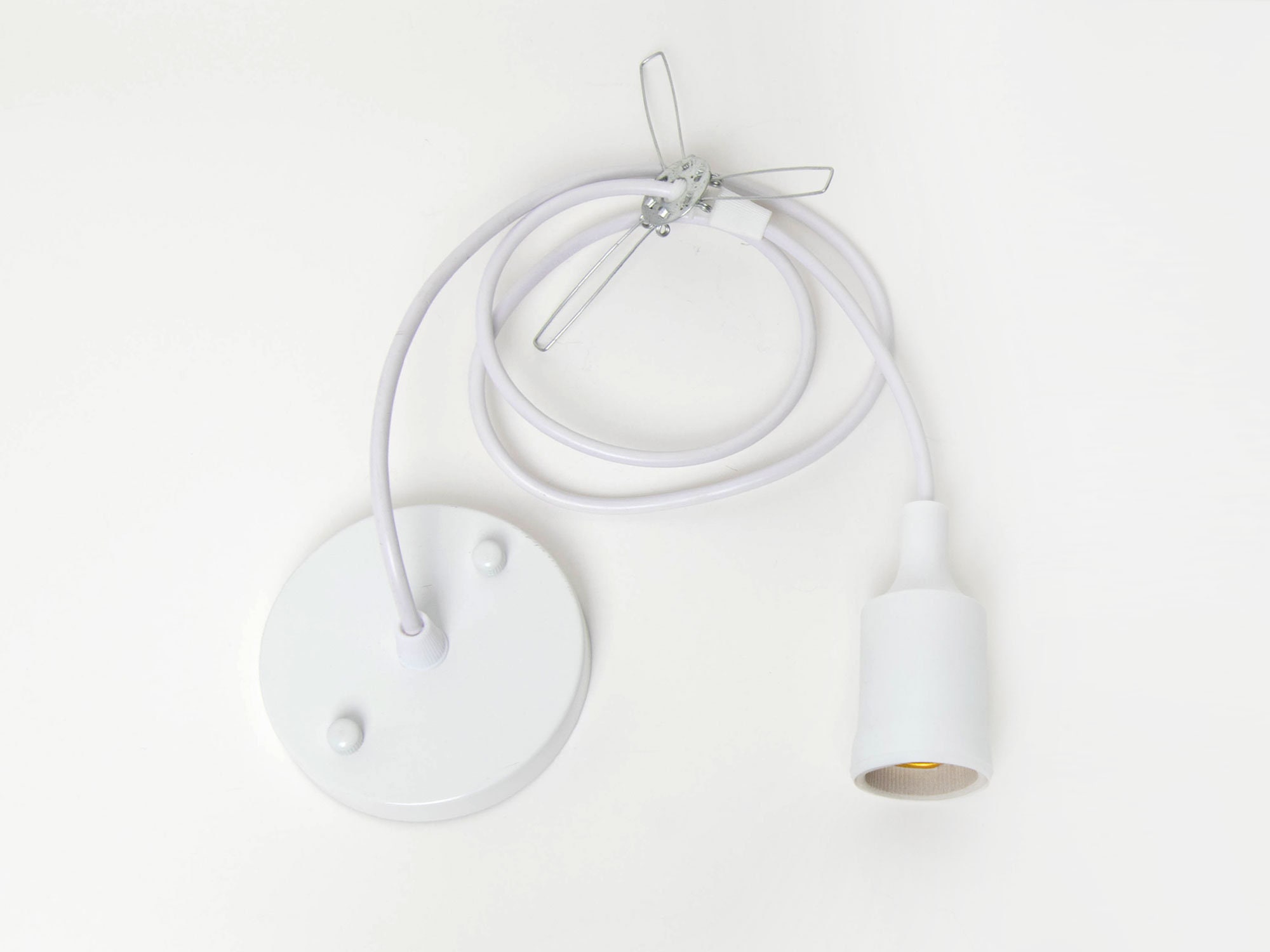 Cable Set for Pendant Light Natural Wood & Rope White | Etsy