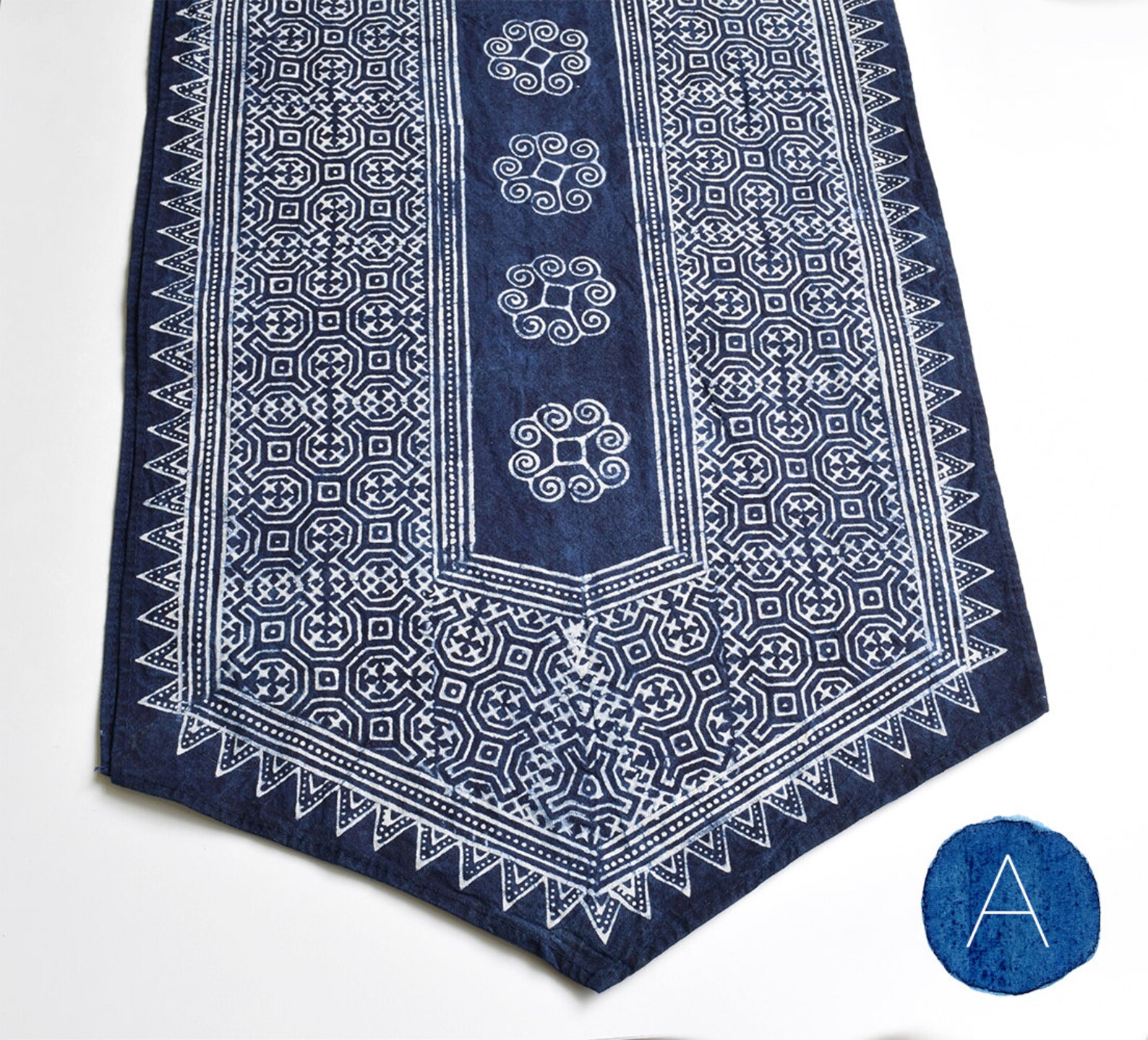 Handwoven Hmong Indigo Batik Table Runner Handwoven Hill - Etsy Canada