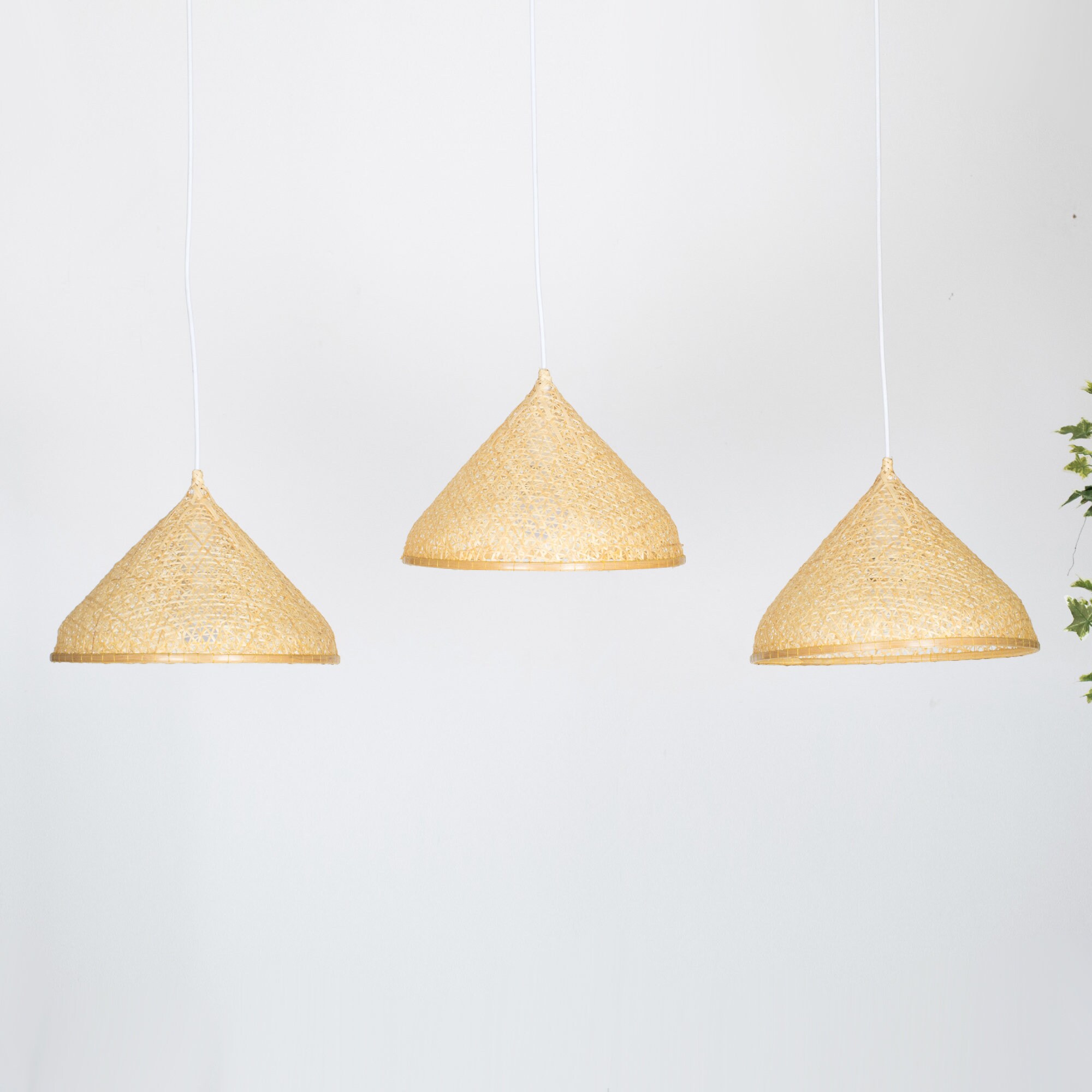 Natural Bamboo Light Handmade Bamboo Pendant Lamp / Hanging | Etsy