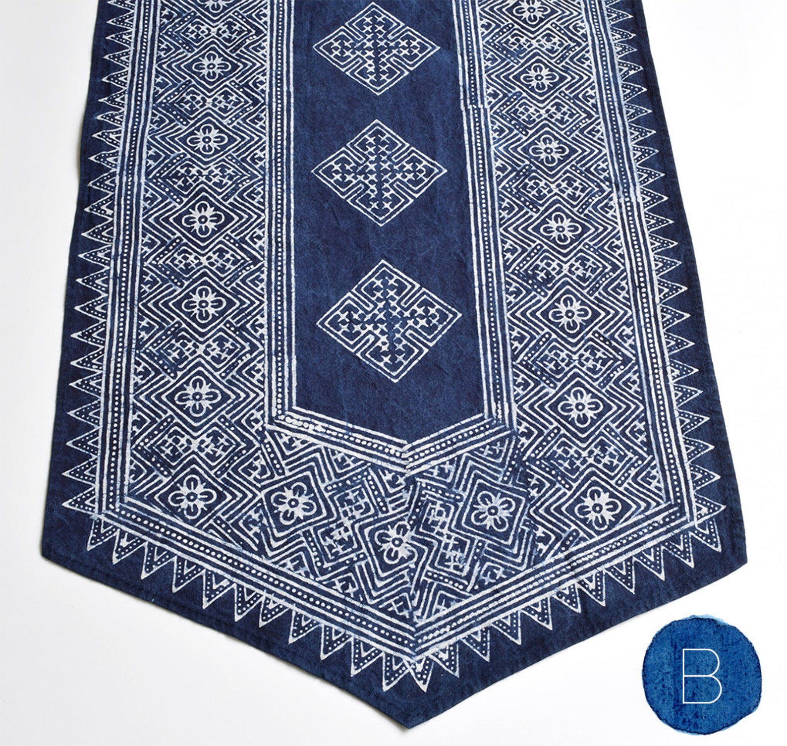 Handwoven Hmong Indigo Batik Table Runner Handwoven Hill - Etsy Canada