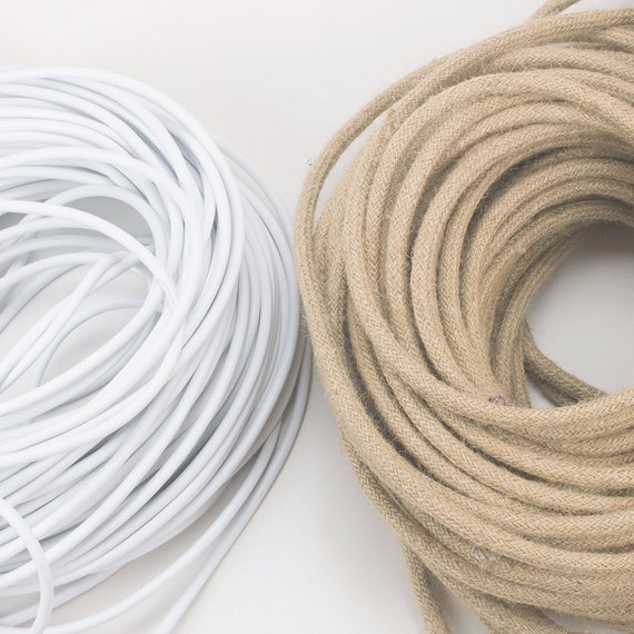 Additional Cable Length / Lighting Cable Wire Natural Rope | Etsy