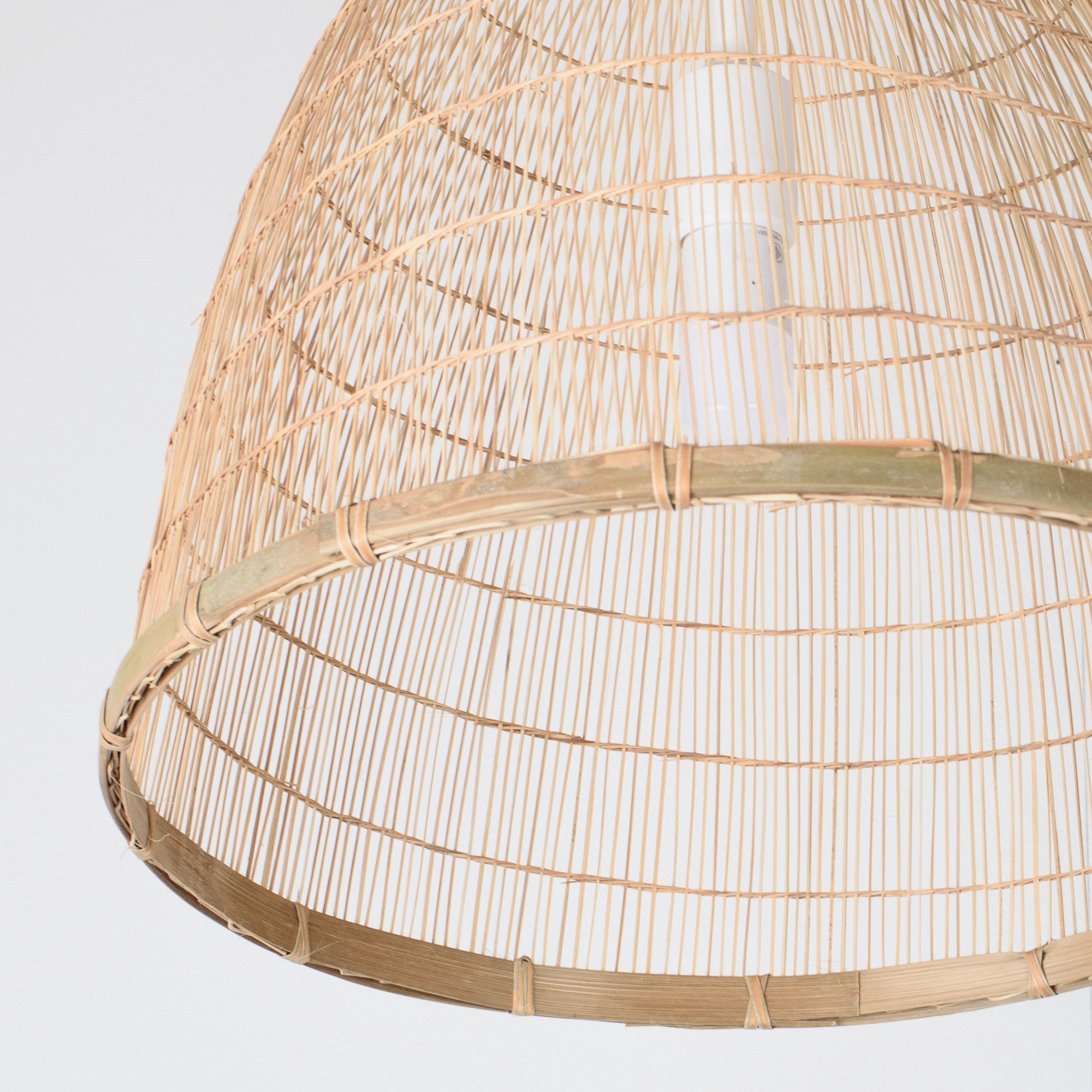 Natural Bamboo Light Handmade Bamboo Pendant Lamp / Hanging | Etsy