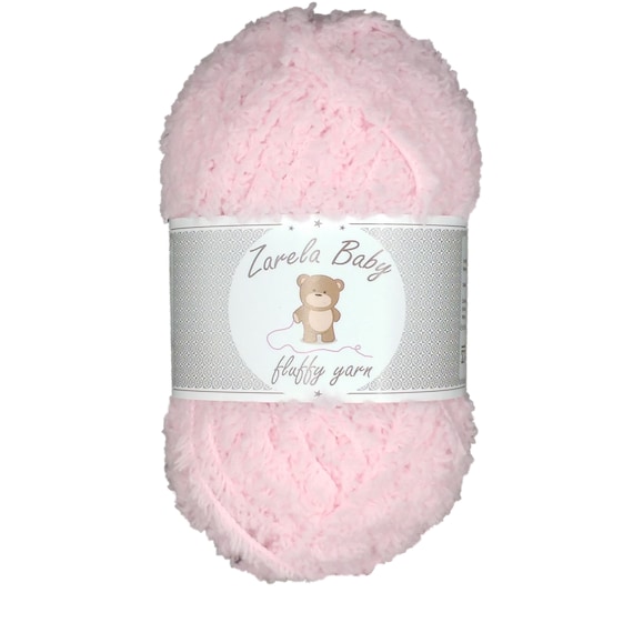 Zarela Baby Fluffy Yarn Wool 25g 03 Baby Pink - Etsy UK