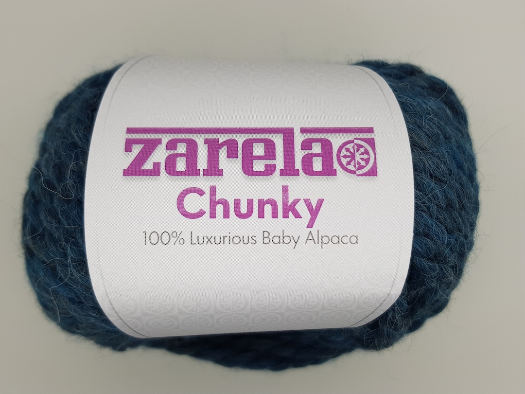 Zarela CHUNKY *super Soft* 100% Luxurious Baby Alpaca Yarn Wool - Teal ...