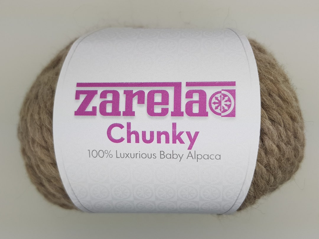 Zarela CHUNKY *super Soft* 100% Luxurious Baby Alpaca Yarn Wool - Light ...