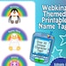 WEBKINZ Printable Canva Template RA Door Decs Name Plates Name Tags ...