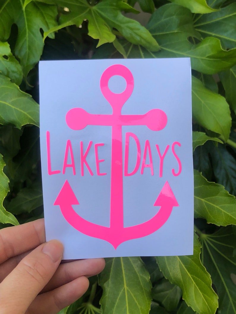 Lake Days Sticker Lake Life Boat Decal Custom Sticker - Etsy